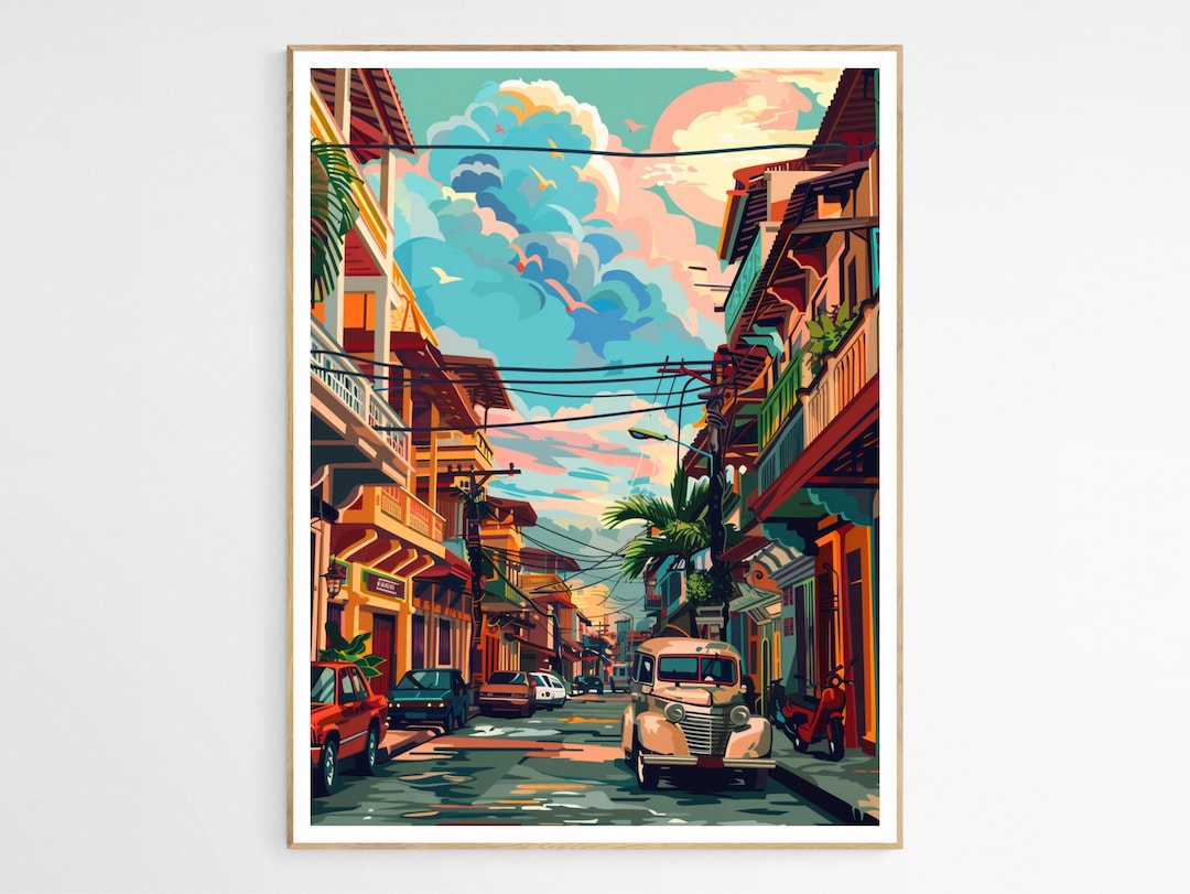 Captivating Filipino Manila City Art Print, Lush Philippines Travel ...