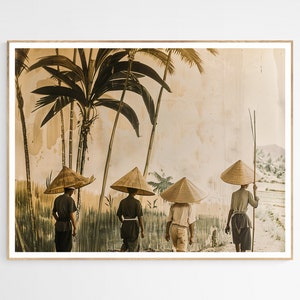 Salakot Men Philippines Art Print | Cultural Filipino Landscape ...
