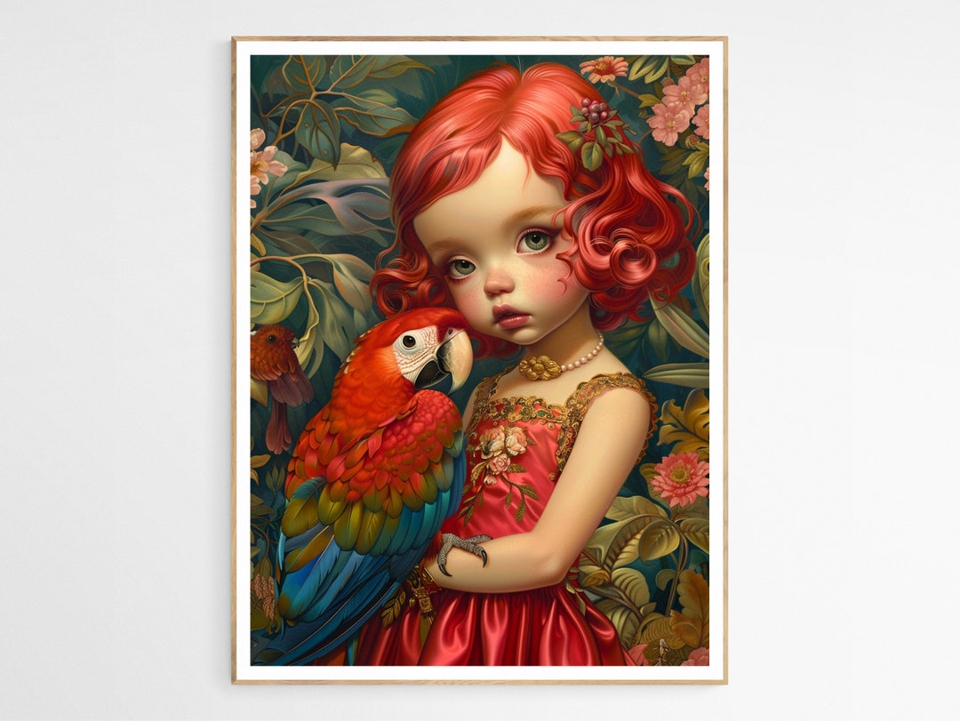 April Doll Art Print | Vintage Doll Print, Unique Gift Item, Surreal ...