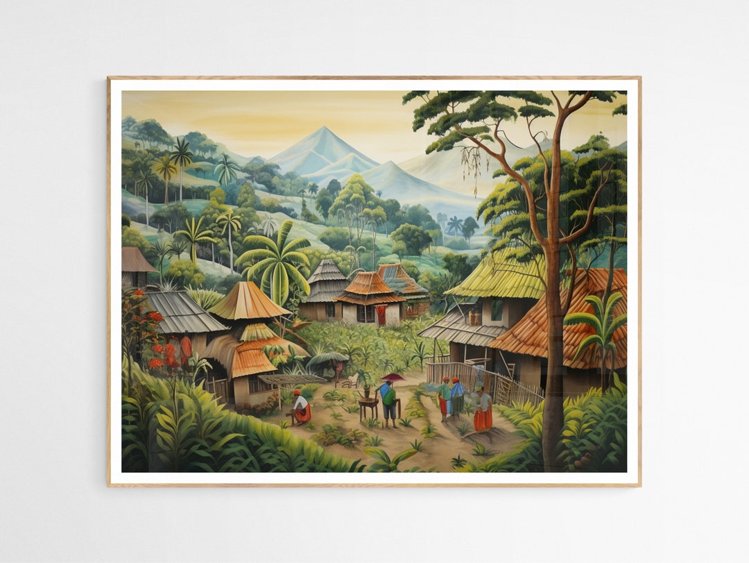 The Village Art Print | Filipino Culture Wall Decor, Philippines ...