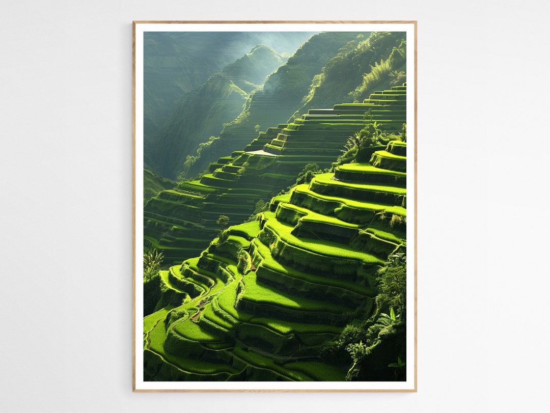 Breathtaking Banaue Rice Terrace Philippines Art Print | Stunning ...
