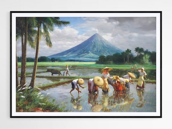 Planting Rice By Fernando Amorsolo