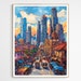Bustling Manila Street Scene Art Print Art Print | Philippines Cultural ...