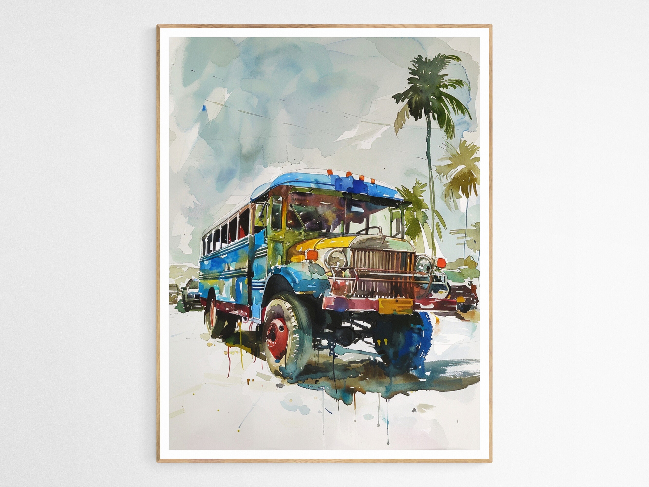 Filipino Jeepney Dreams Art Print | Colorful Filipino Culture Art Print ...