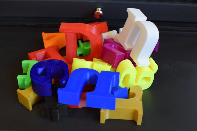 3D Printed Letters | Etsy