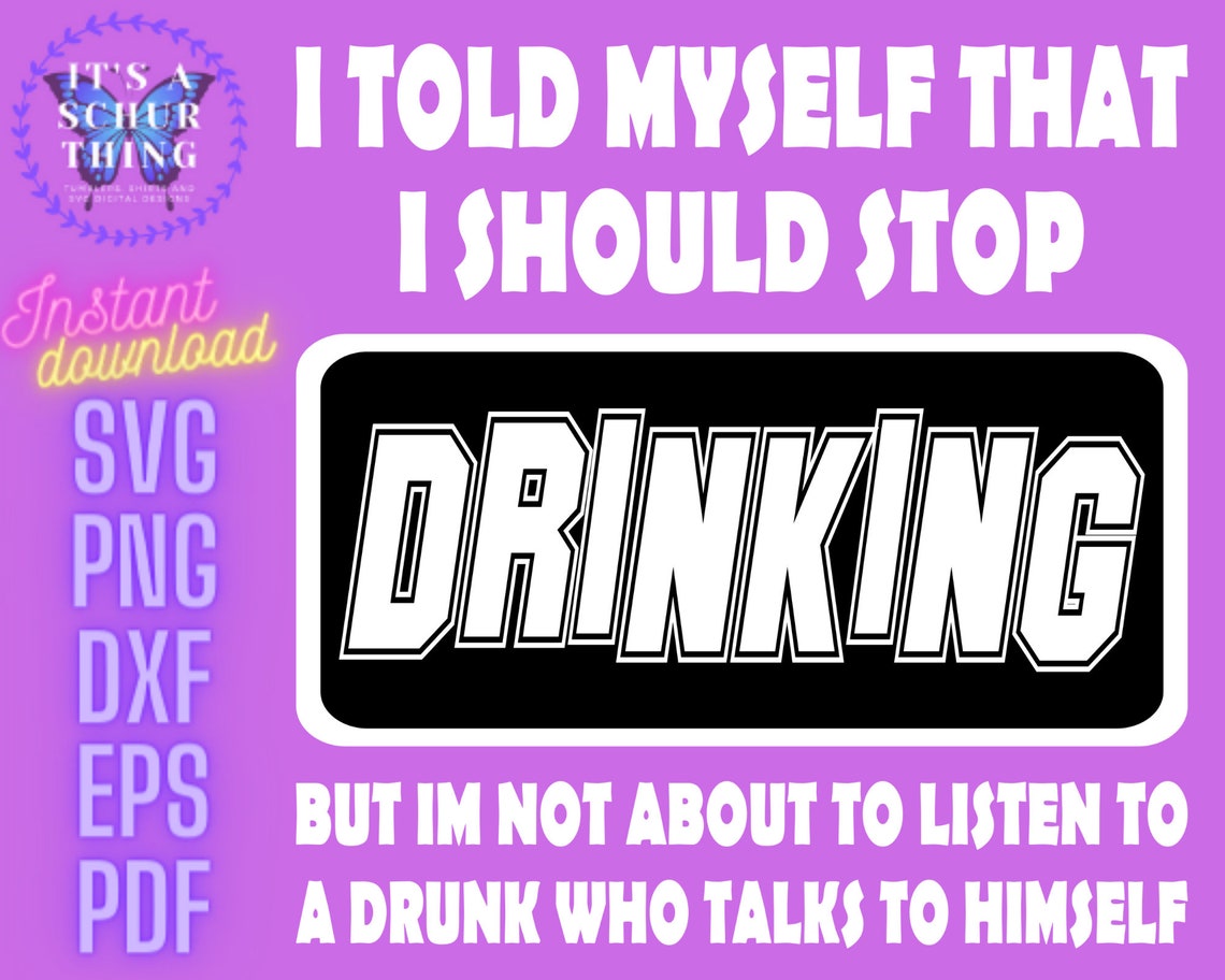 I told myself I should stop drinking funny mens T-shirt cut | Etsy