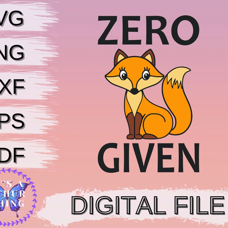Zero Fox Given - Etsy