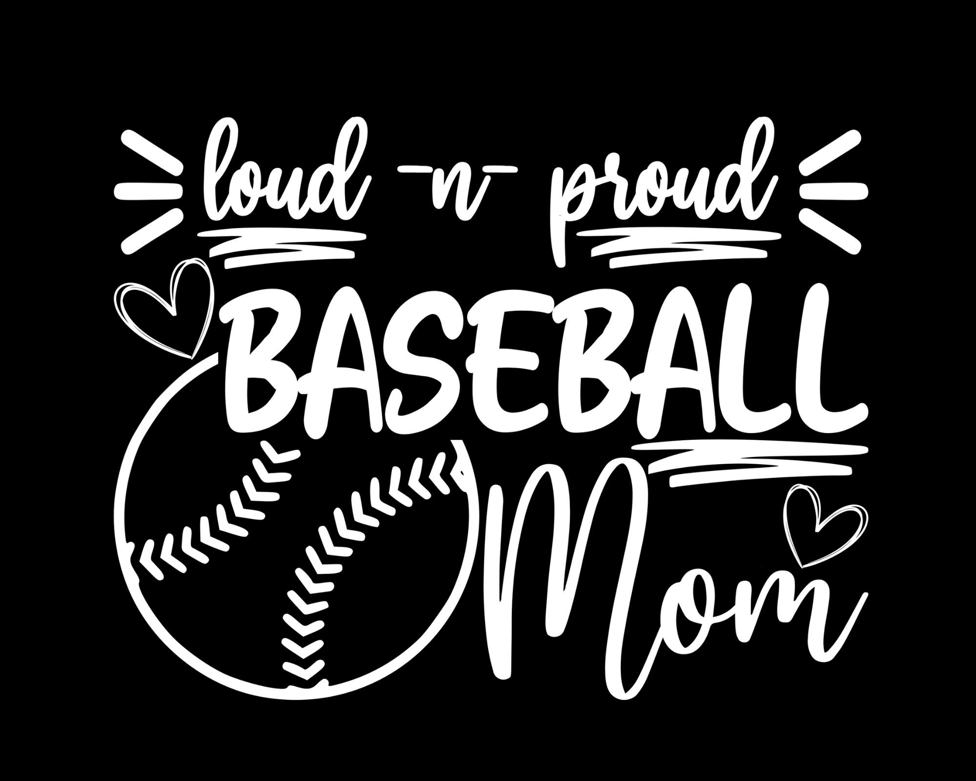 Loud And Proud Baseball Mom Sports Mom Easy Cute Cut File Etsy
