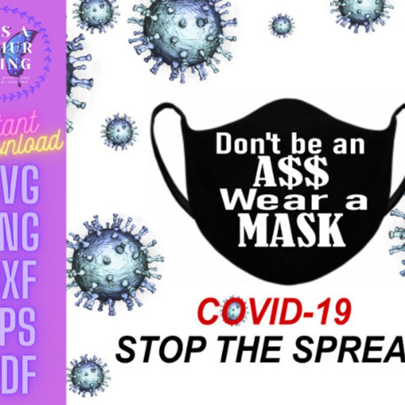 Mask Sayings Svg - Etsy