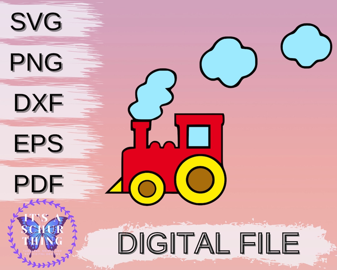 Cute Train, Transportation, Kids Design, Scrapbooking, Clip Art, Cut ...