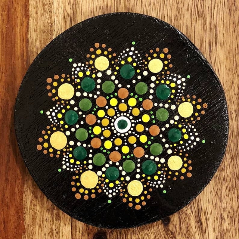 RGB Dot Mandala Coaster Set Of 6 Etsy rgb-dot-mandala-coaster-set-of-6-etsy