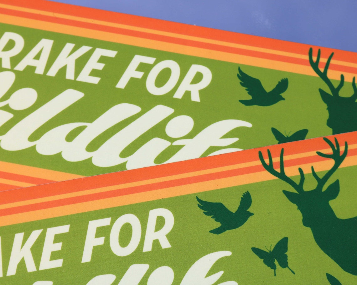 I Brake for Wildlife Vinyl Removable Bumper Sticker - Etsy