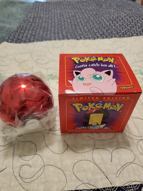 Jigglypuff Pokemon 23K Gold Plated Trading Card Mint | Etsy