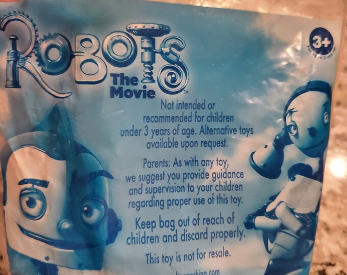 Crank Casey Robots the Movie Burger King 2005 Sealed Package - Etsy