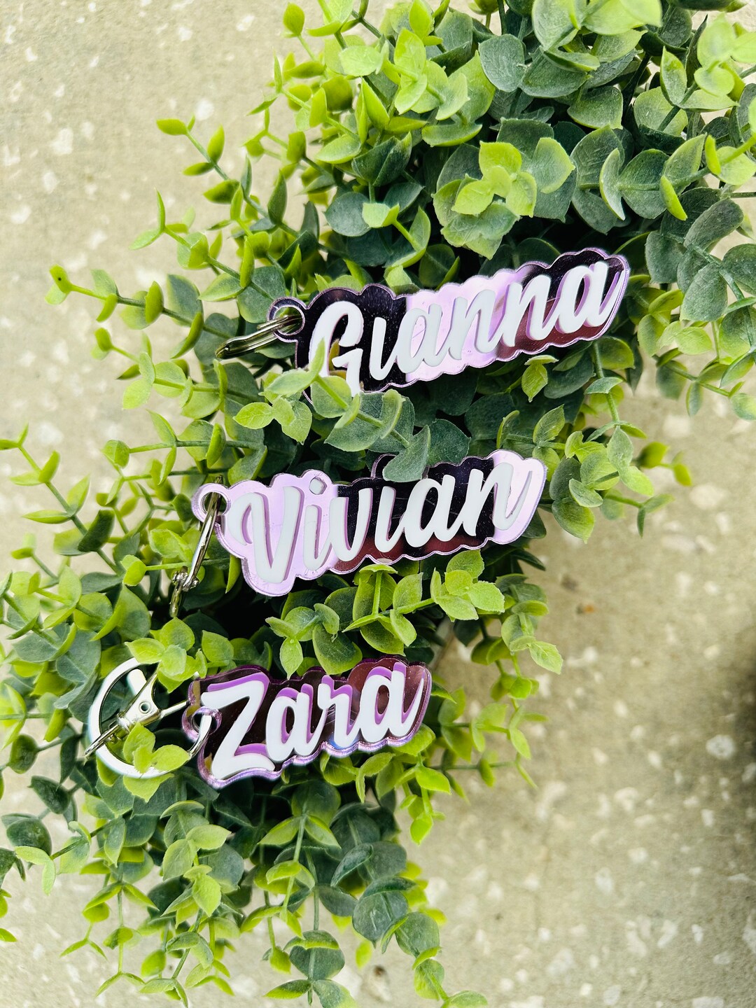 Personalized Acrylic Name Tag, Backpack Name Tag, Lunch Box Name Tag ...