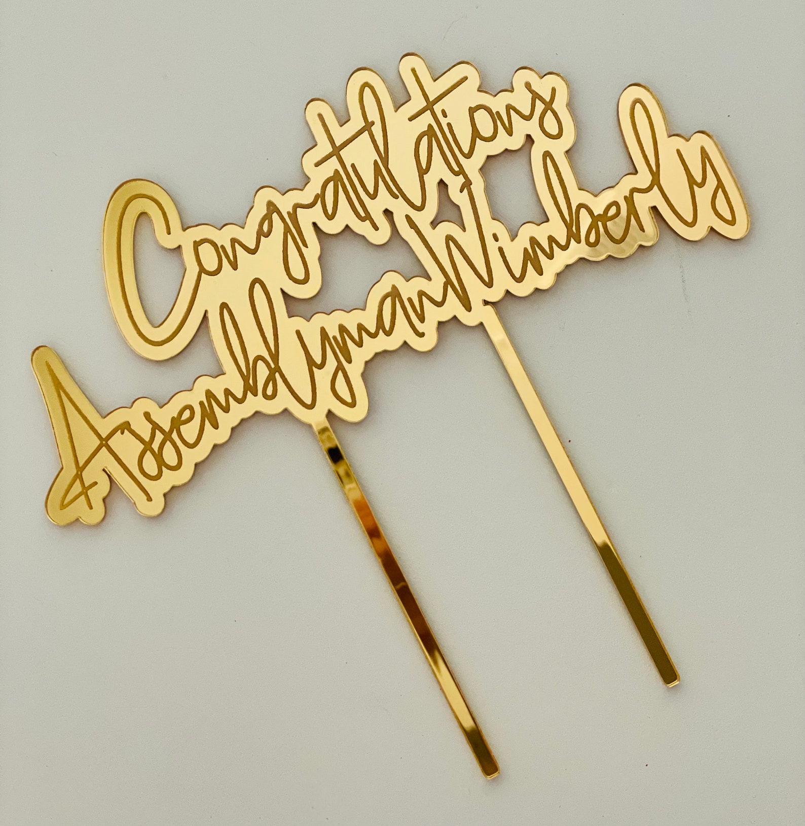 LARGE Custom/personalized Acrylic Cake Topper - Etsy