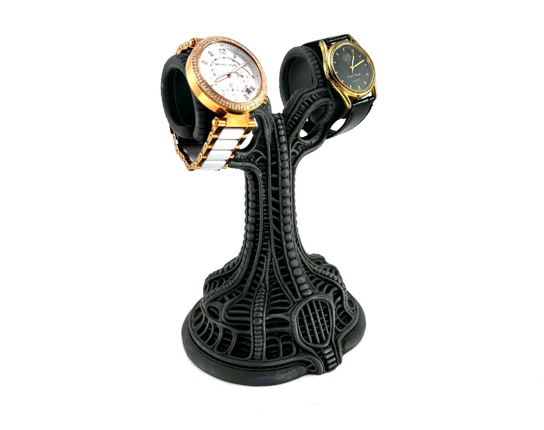 Dual Watch Stand - Giger / Xeno Style Wrist Watch Holder - Etsy