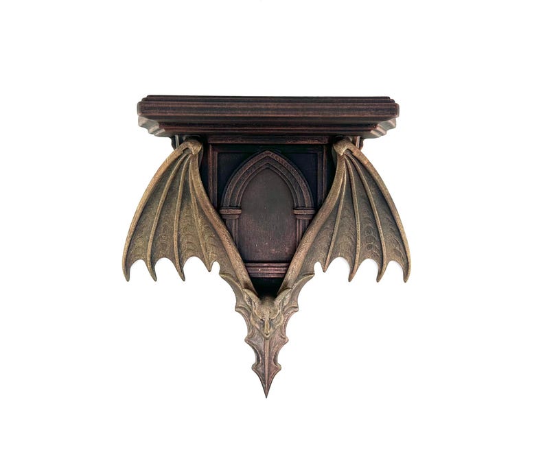 Gothic Vault Bat Wall Shelf - Etsy
