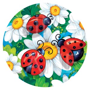 Lady Bug Daisies Spring Decor DIY | Welcome Spring DIY Wreath Printable ...