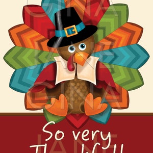 Thanksgiving Cute Turkey Digital Art Sign Gina Jane Cute Turkey Cute ...