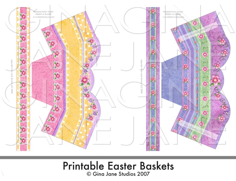 Easter Basket DIY Kids Paper Craft | Etsy