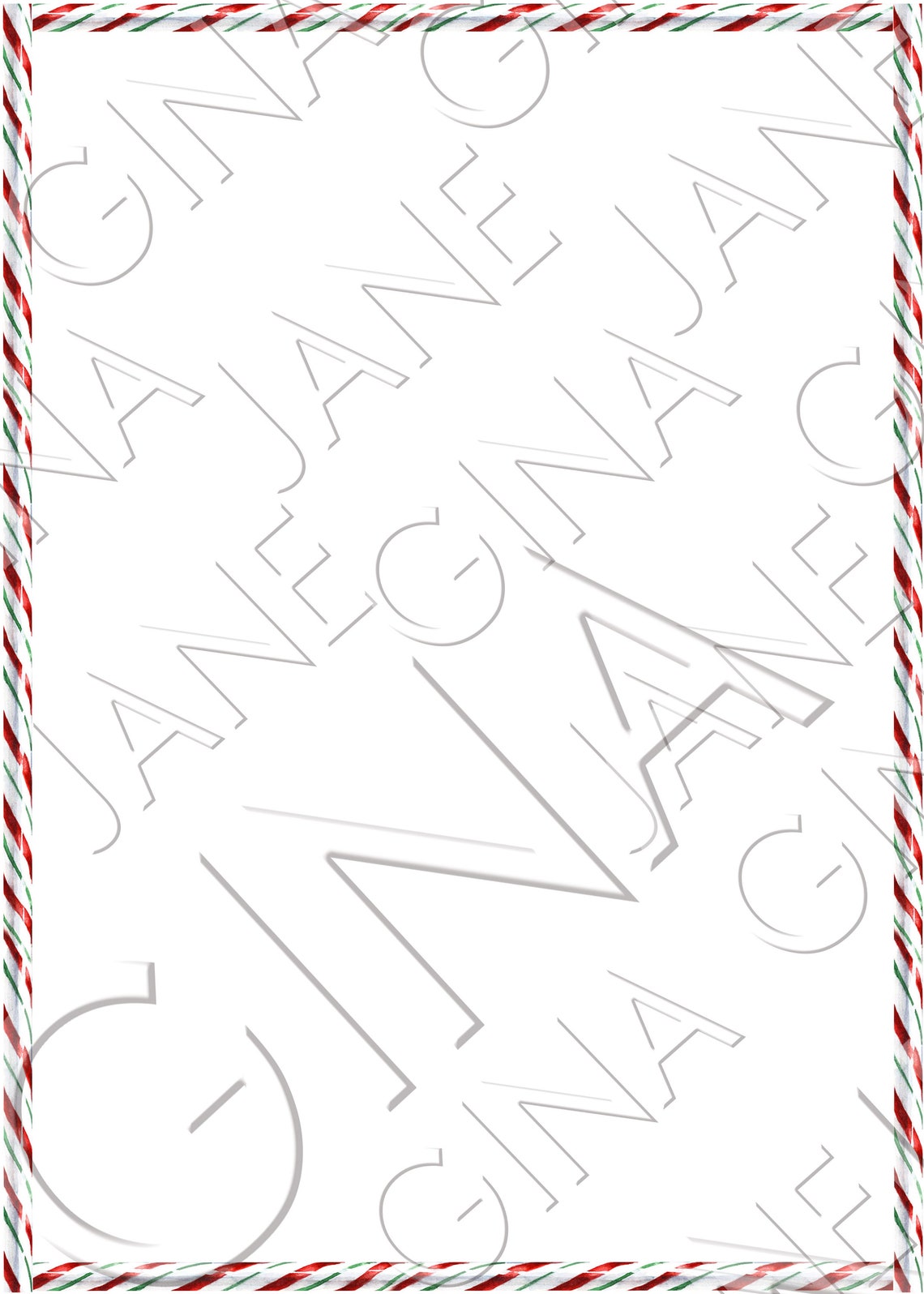 Peppermint Candy Cane Frames PNG by Gina Jane Digital DIY - Etsy