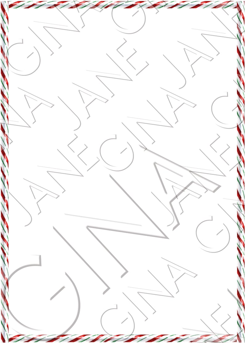 Peppermint Candy Cane Frames PNG by Gina Jane Digital DIY - Etsy