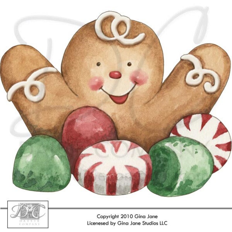 Santa and Cookies Clip Art Graphics by Gina Jane - Etsy