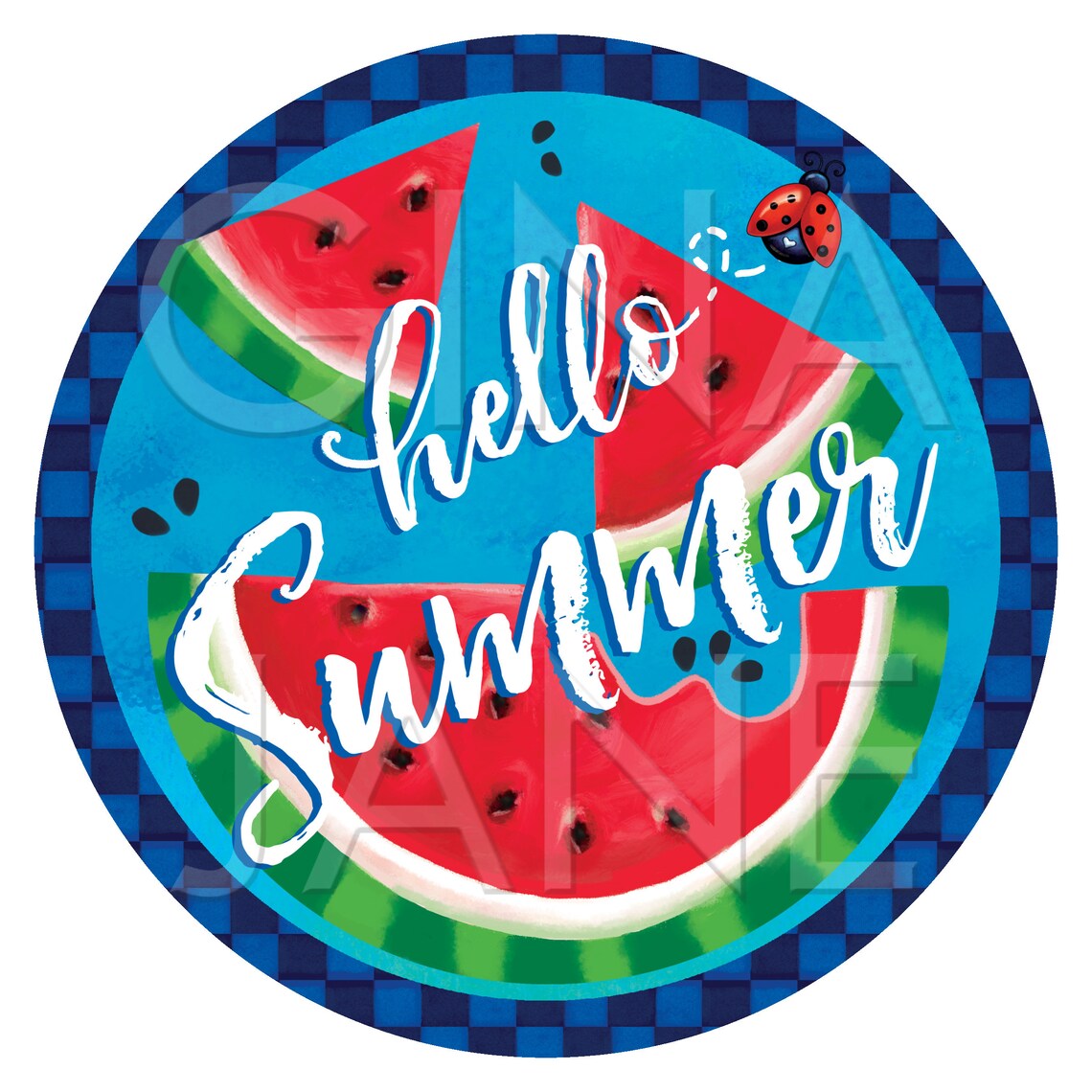 Watermelon hello Summer Decor Frontier Woman - Etsy