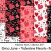 Valentine's Day Backgrounds Black Pink and Red Papers - Etsy