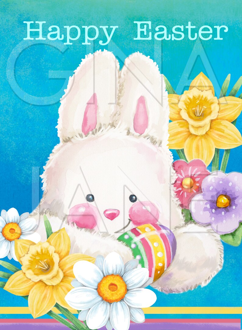 Easter Cute Bunny With Egg | Happy Easter Wreath Sign DIY | DIY Easter ...