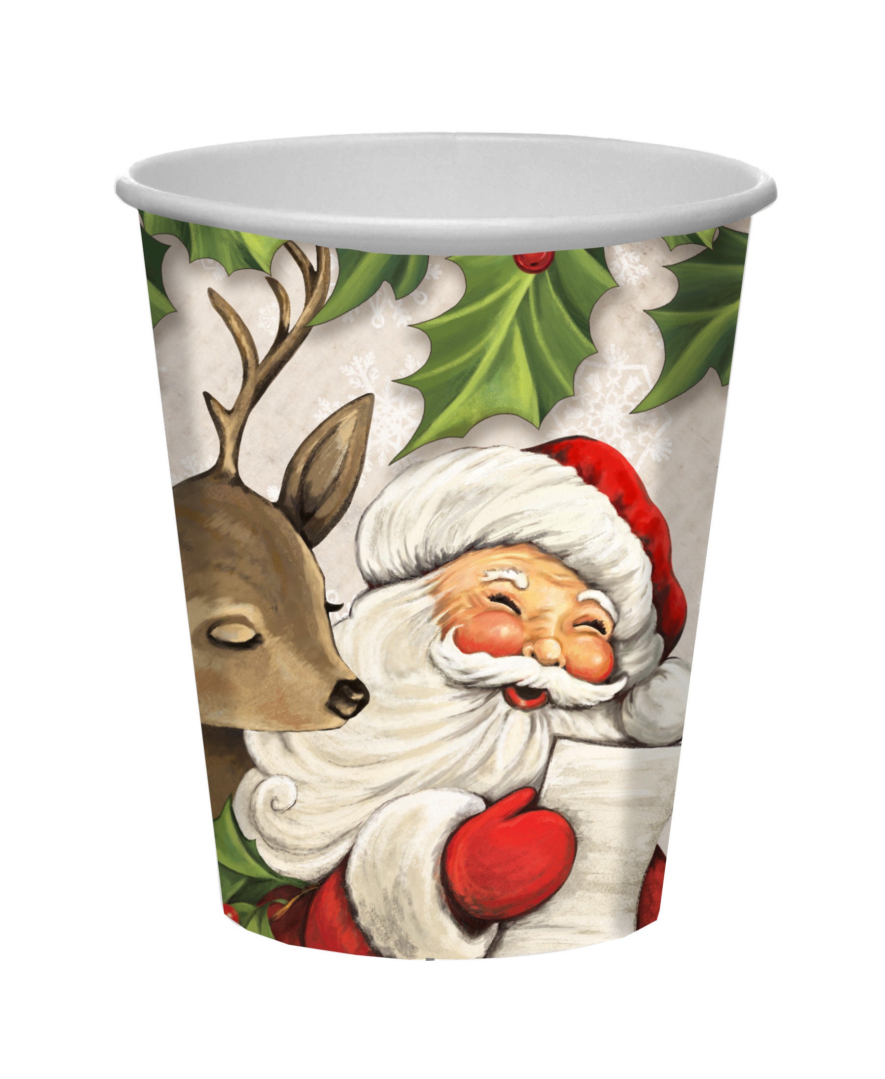 Vintage Christams Santa Hot Cocoa Party Printables DIY - Etsy