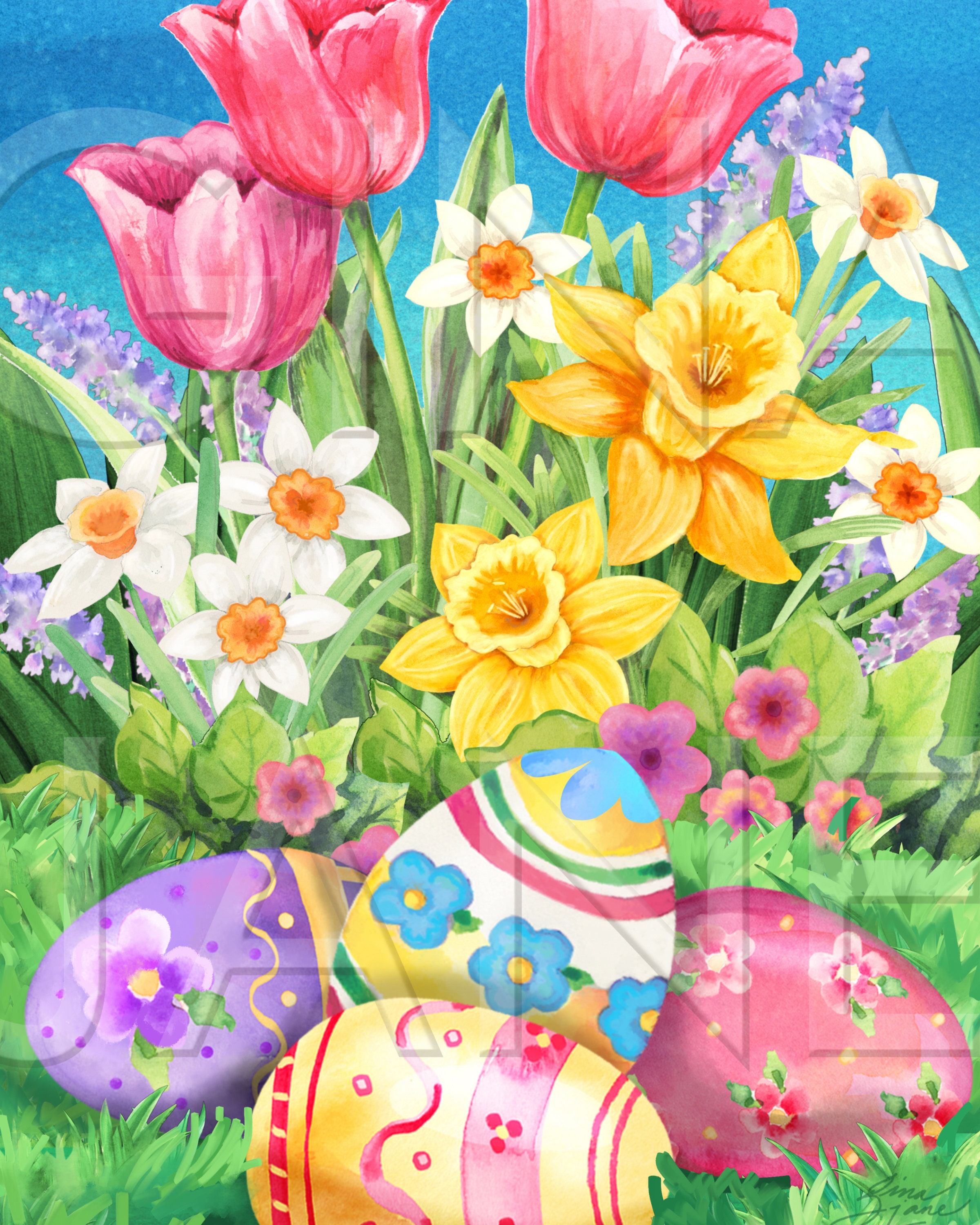 Easter Eggs With Spring Flowers | Happy Easter Wreath Sign DIY | DIY ...