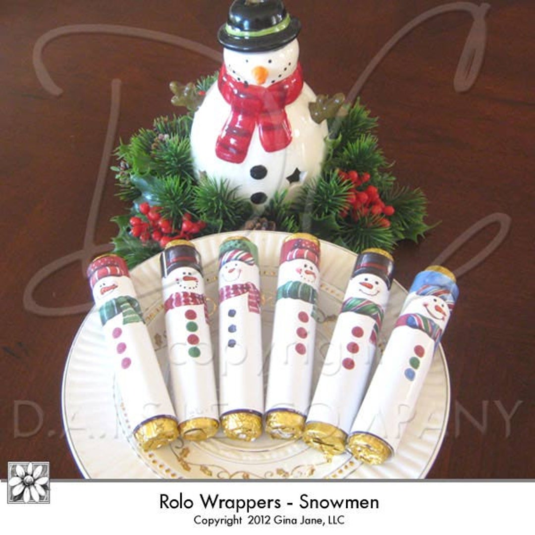 Snowman Rolo's Party Printables | DIY Christmas Gift Basket Crafts ...