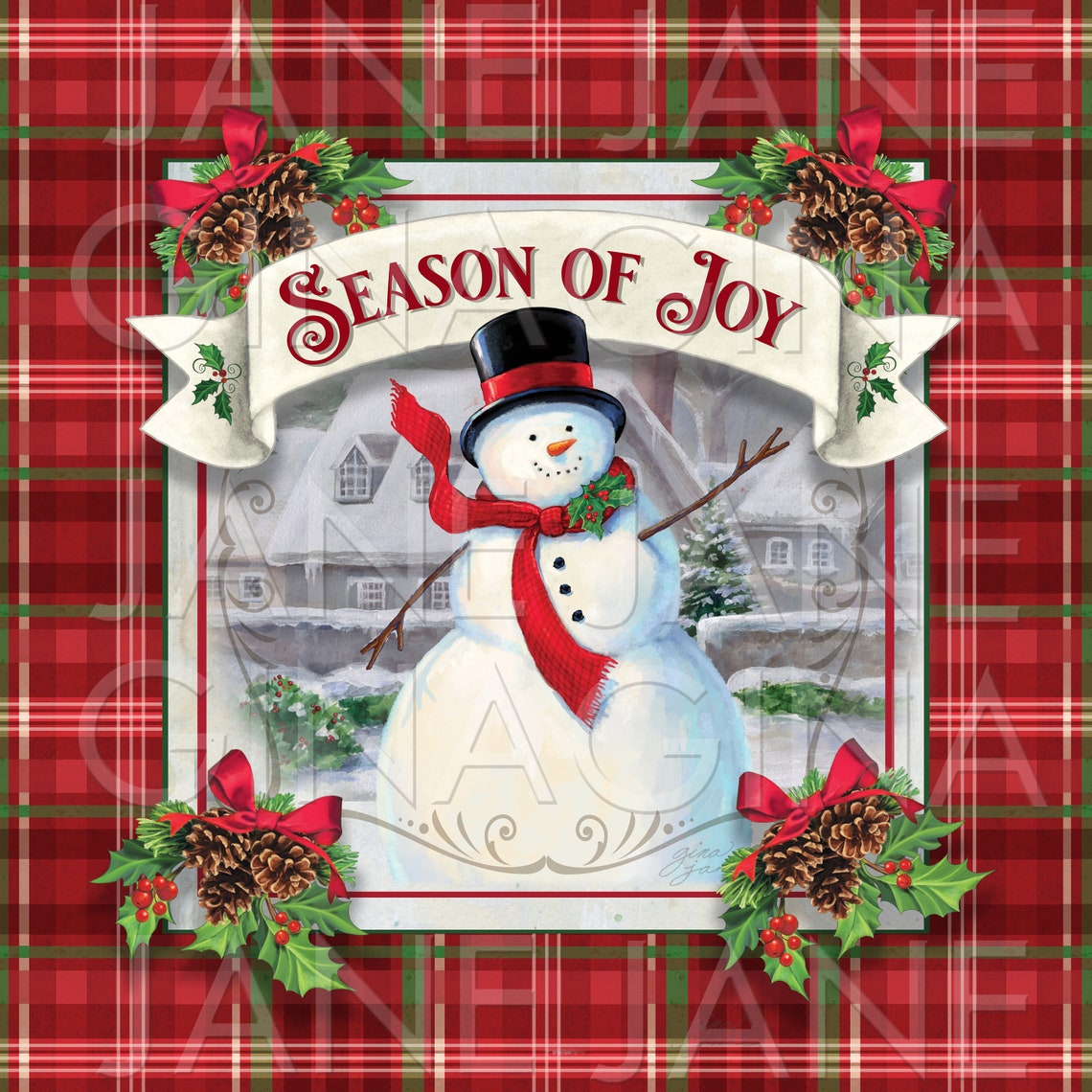 Snowman DIY Craft Decor SIGN and Art Printable Snowman With - Etsy