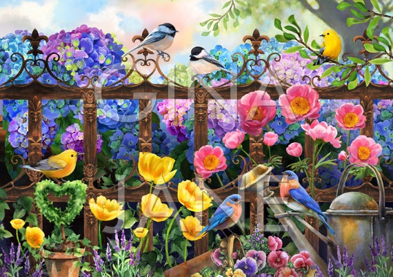 Gina Jane Cottage Garden Fine Art Printable Summer Flowers - Etsy