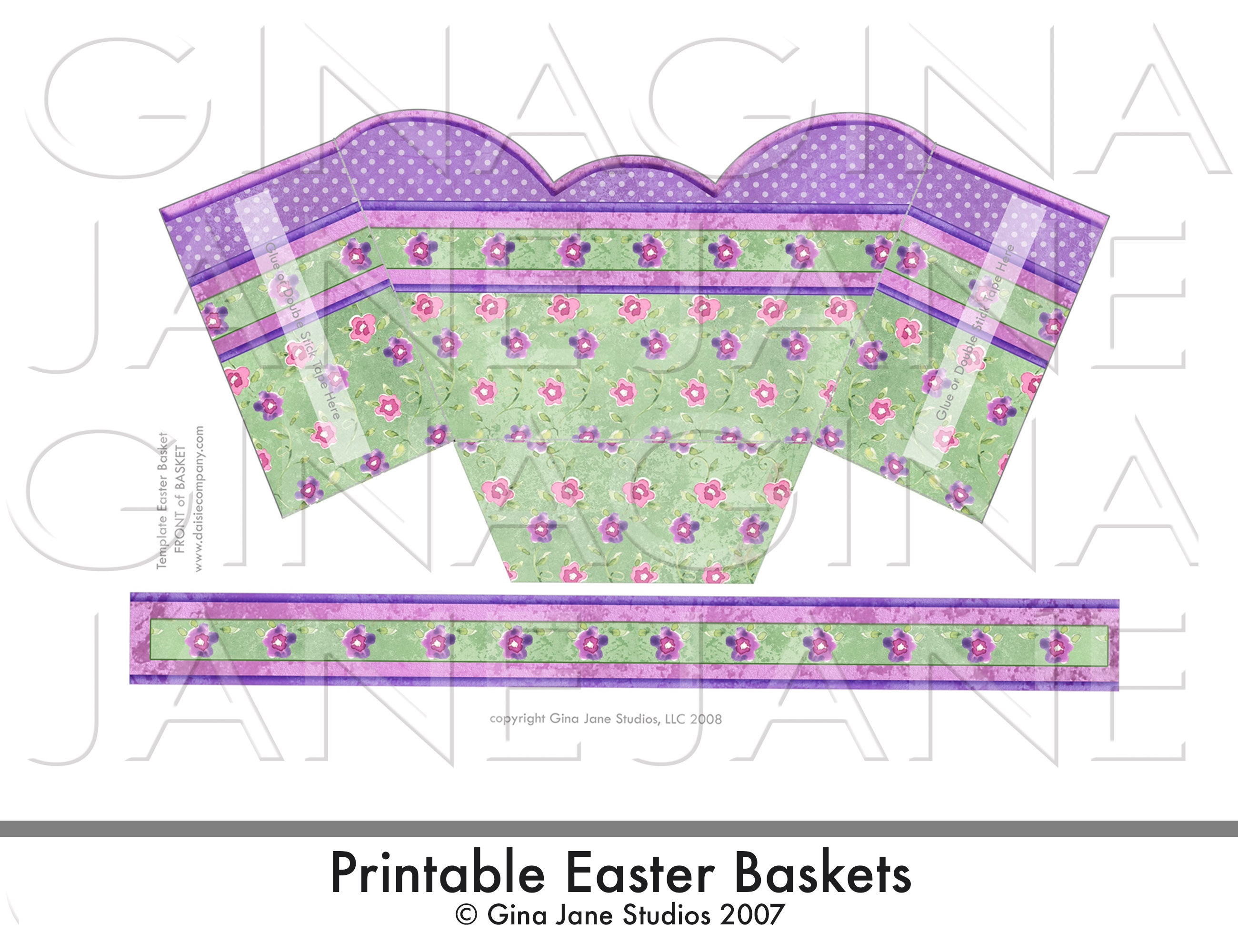 Easter Basket DIY Kids Paper Craft | Etsy