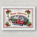 Heirloom Christmas Red Truck Banner Merry Christmas Digital Art ...
