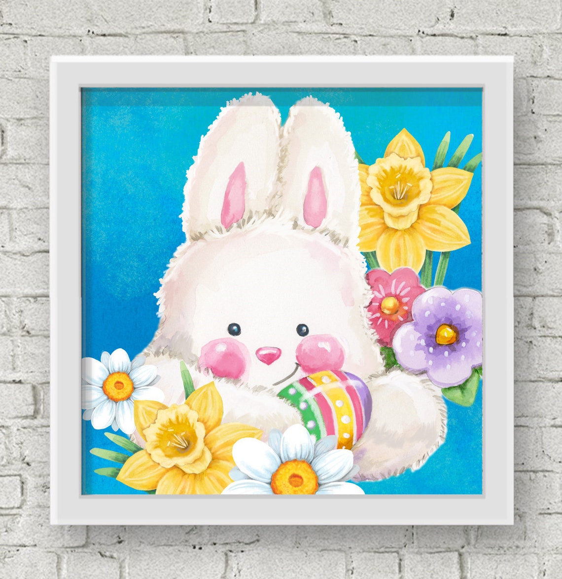 Easter Cute Bunny With Egg Happy Easter Wreath Sign Diy Diy Easter