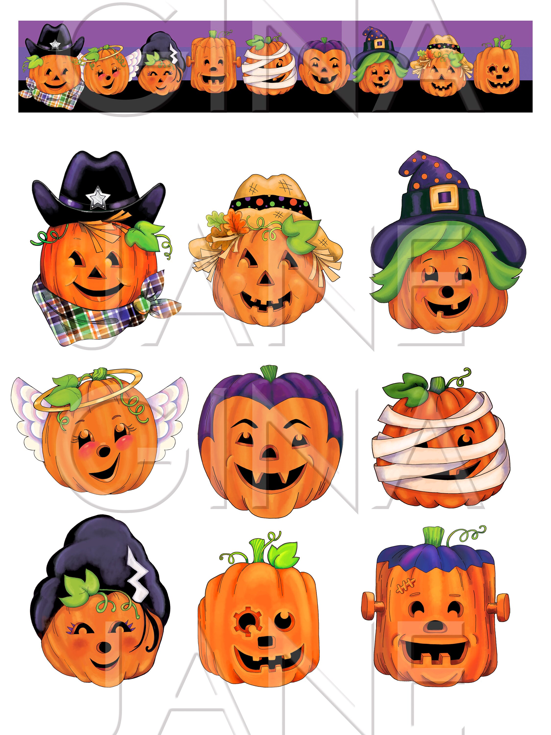 Pumpkin Costume Clipart
