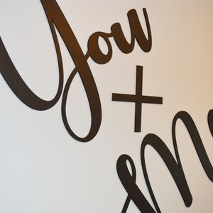 You Me Wooden Sign Wooden Word Cut Wooden Laser Cut Wedding Word Cut ...