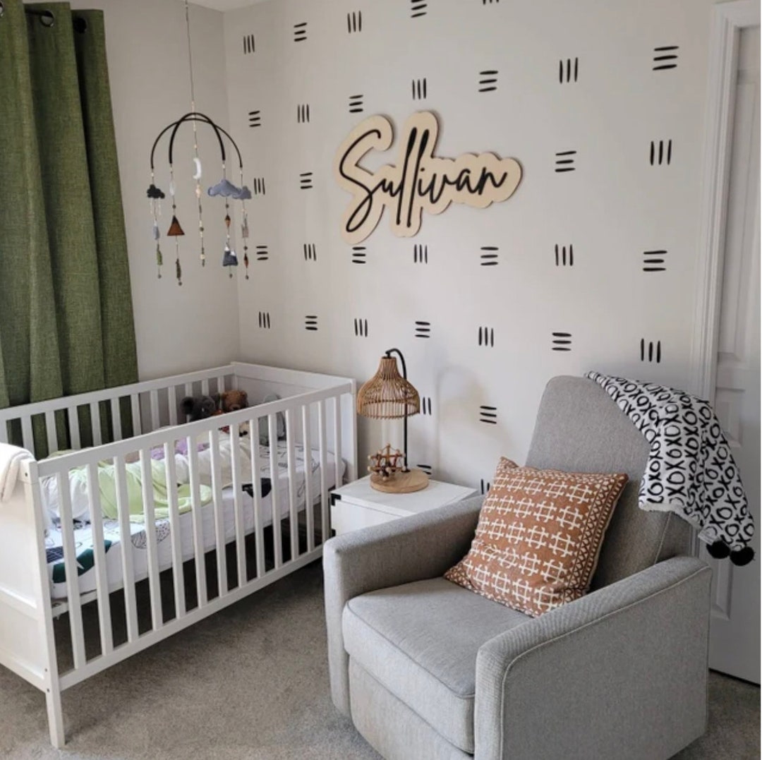 Nursery Name Sign baby Name Sign name Sign Above Crib - Etsy