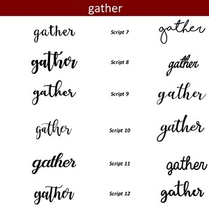 Gather Wooden Sign Wooden Word Cut Wooden Laser Cut | Etsy