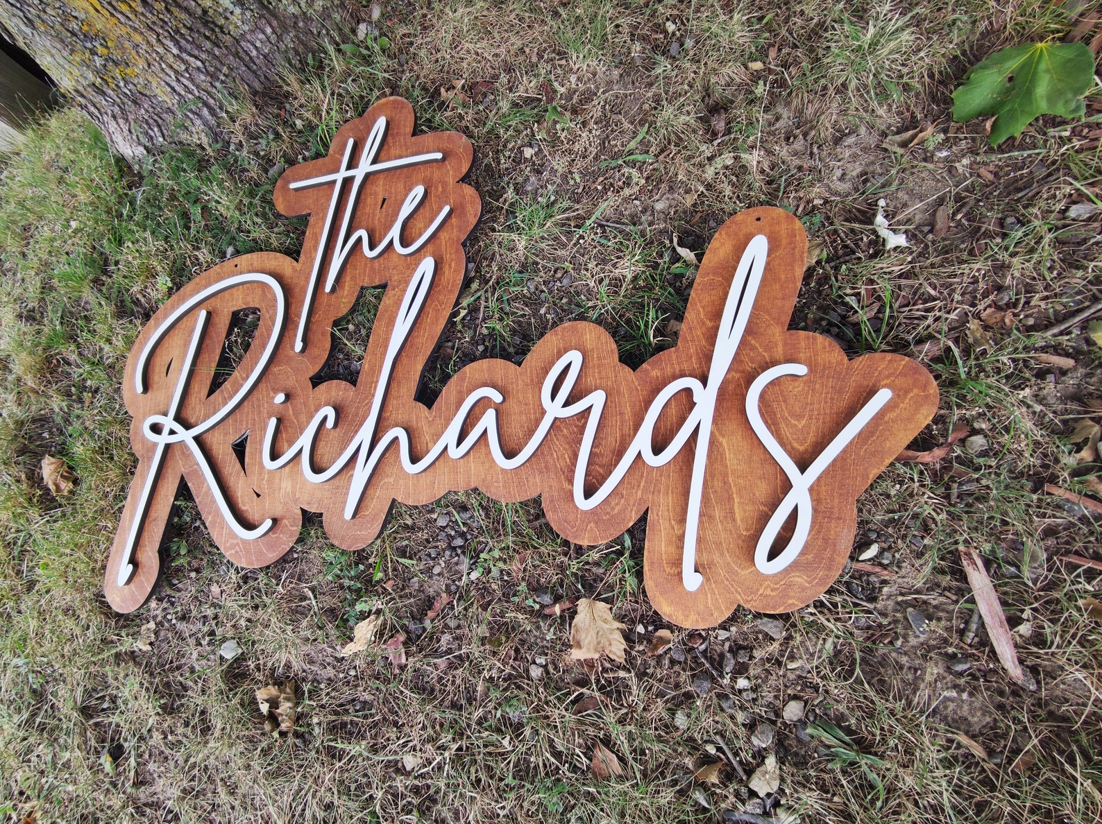 Wooden Name Sign Layered Name Sign Custom Name Wood Sign - Etsy