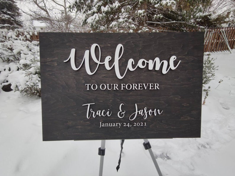 Upgraded Wedding Welcome Sign Wooden Sign Wooden Welcome - Etsy
