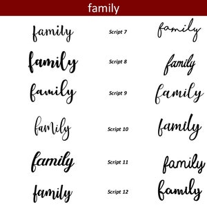 Family Wooden Sign | Wooden Word Cut | Wooden Laser Cut | Farmhouse ...