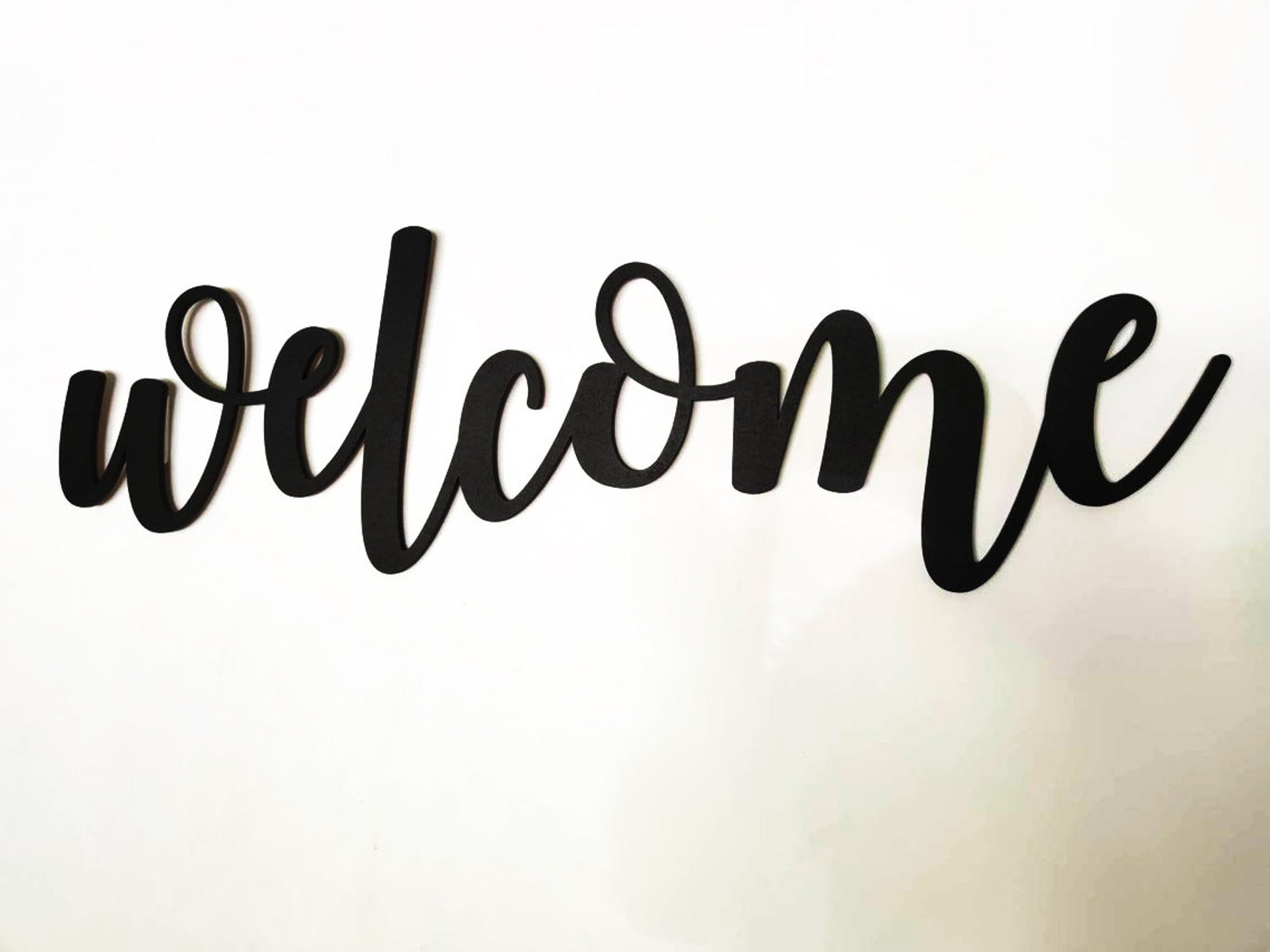 Large Welcome Wooden Sign 6 Wooden Word Cut Wooden Laser - Etsy