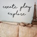 Create Play Explore | Word Cutout Set | Play Room Wall Decor | Laser ...