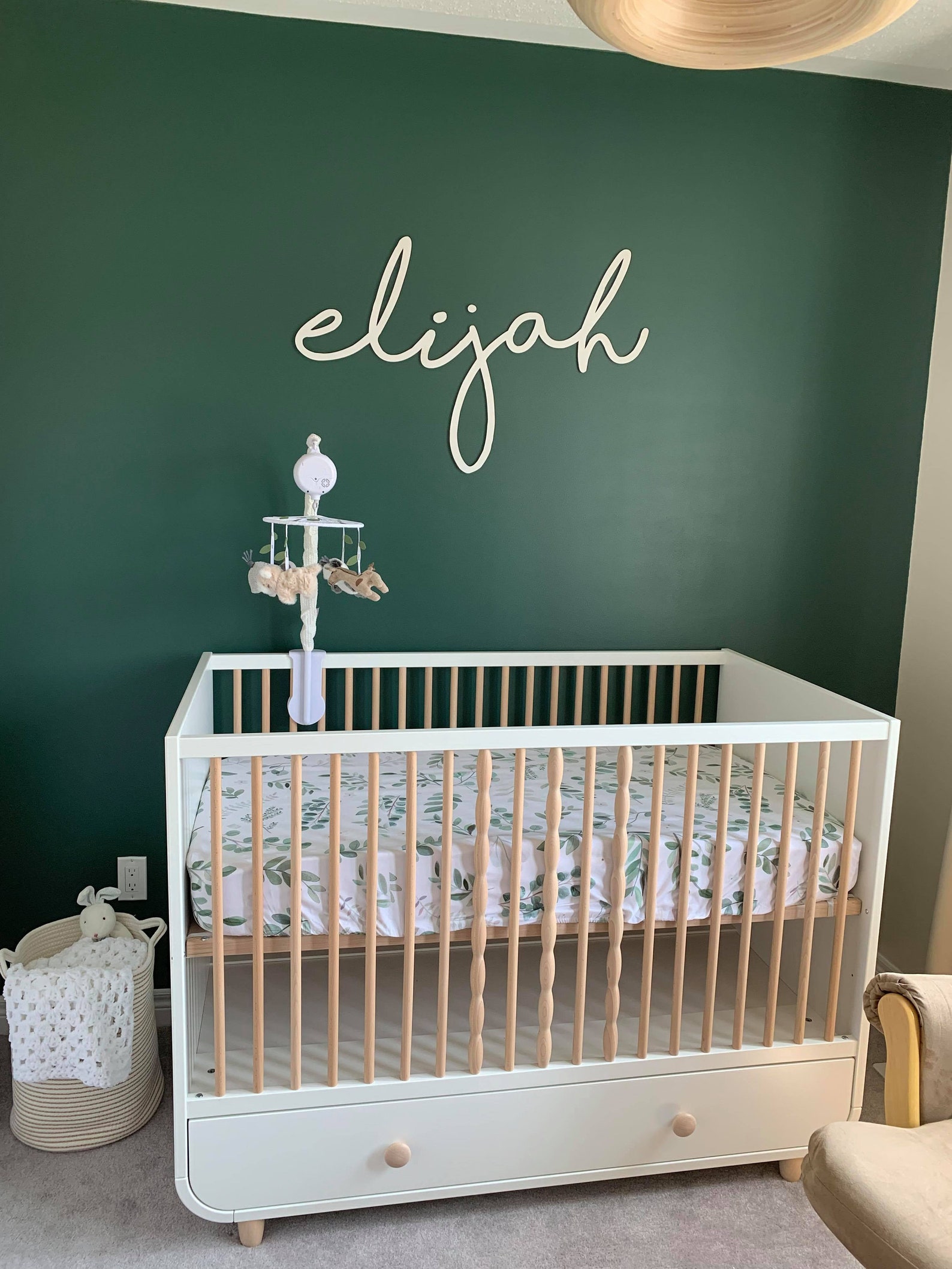 Baby Name Cutout for Nursery Above the Crib Name Sign - Etsy