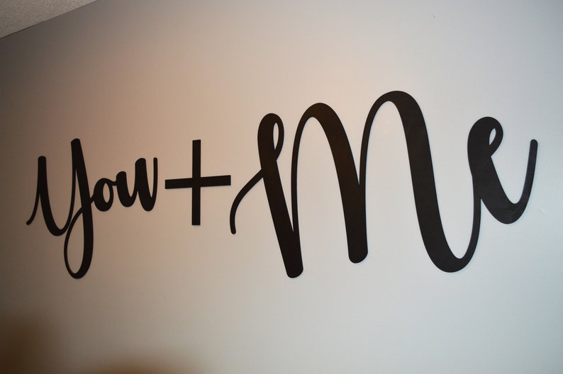 You Me Wooden Sign Wooden Word Cut Wooden Laser Cut - Etsy